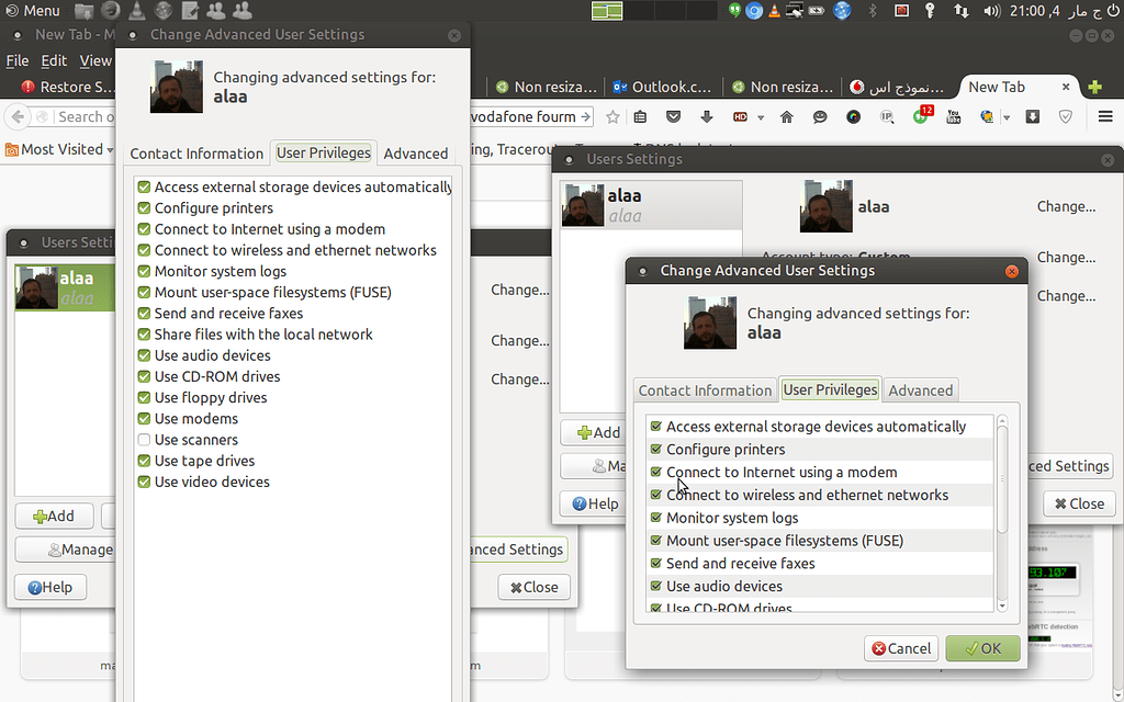 Two Users And Groups Settings Ubuntu Mate 15 10 Support And Help