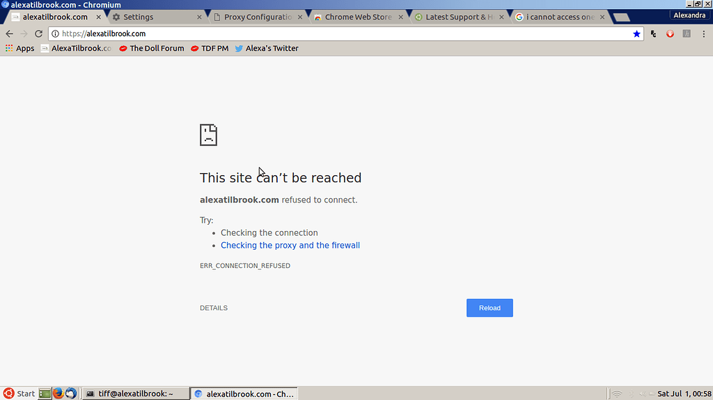 Error accessing website... NO browsers can while - Support & Help ...