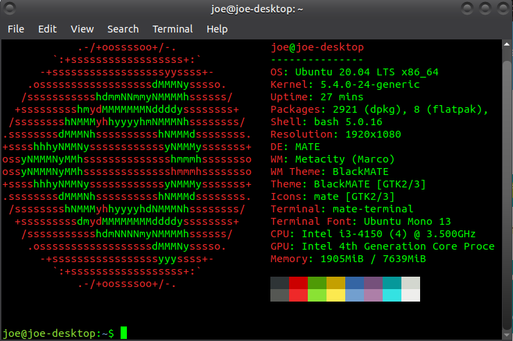 Change Mate Terminal To Ubuntu Terminal Colours Support Help 